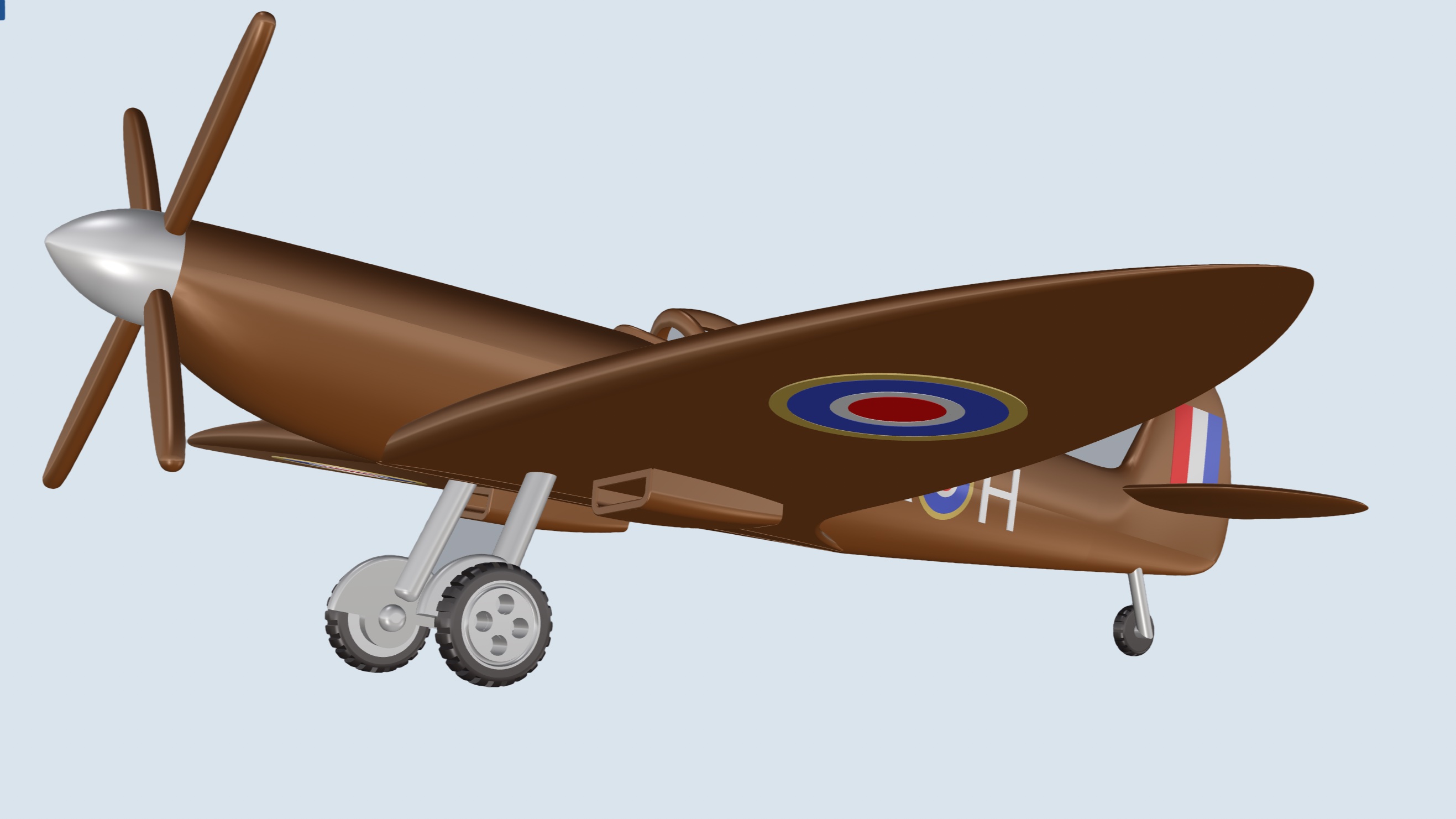 STL file Supermarine Spitfire Warplane ️・3D printer model to download・Cults