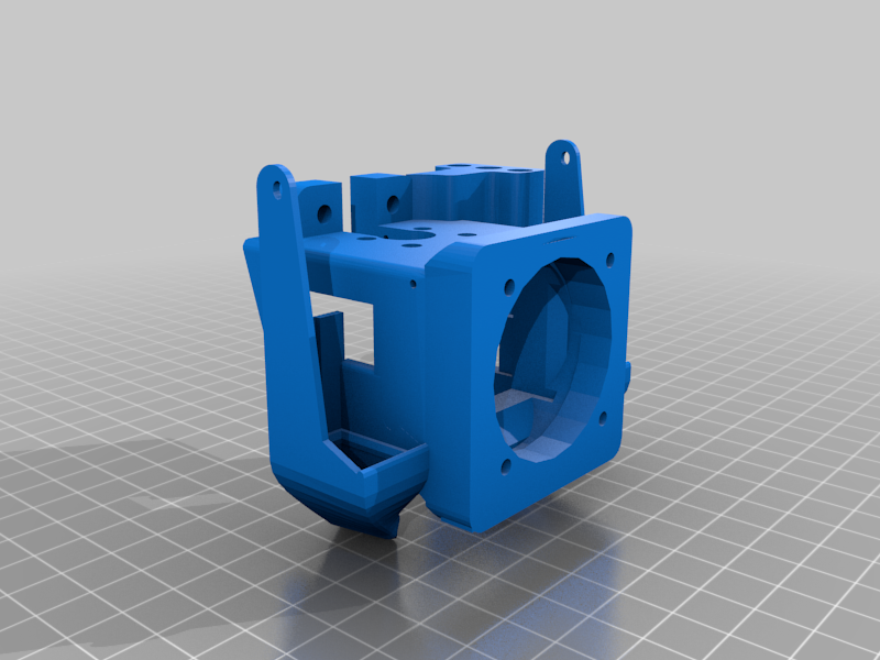 STL file bluer mount stock hot end 5010 fans 3010 with bltouch・3D ...