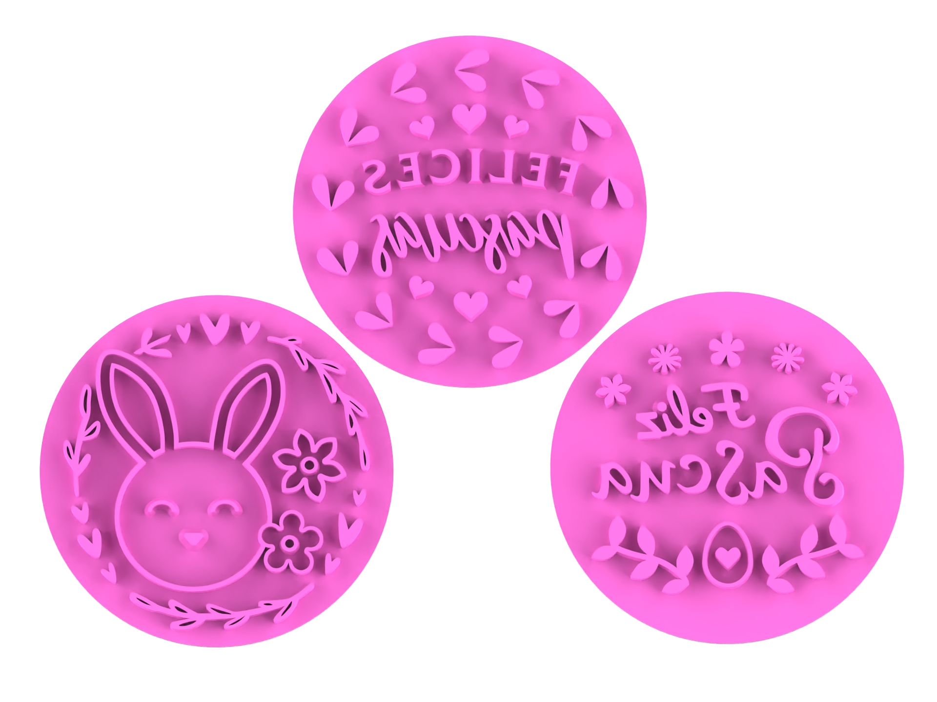 STL file EASTER COOKIE STAMP PACK 1 🍪・3D print object to download・Cults