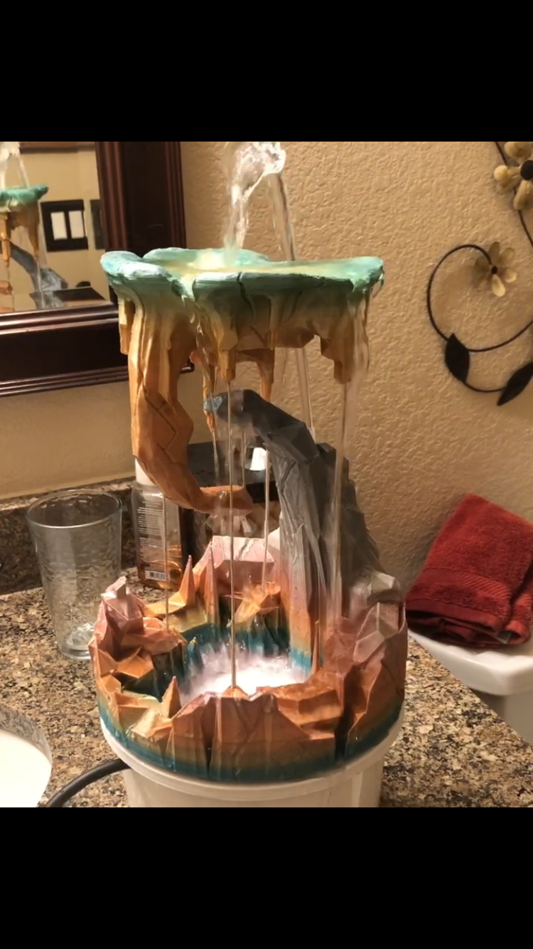 STL file Floating island water fountain 🏝️・Template to download and 3D ...