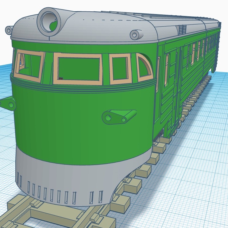 STL file Russian train ER1 / ER2 head car 62-13 (SCALE 1/87) 🚆・3D ...