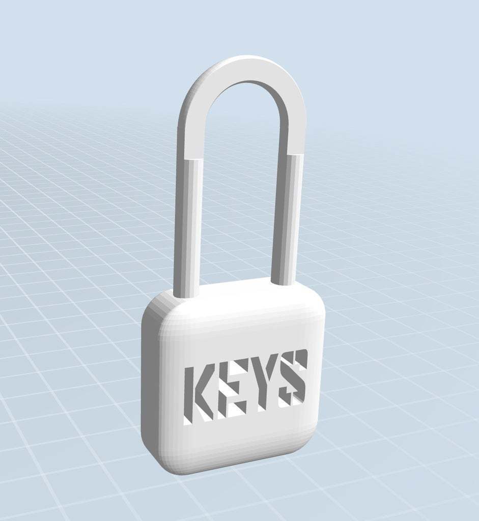 Free STL file KeyChain Padlock・3D printable model to download・Cults