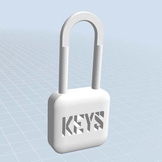Download free STL file KeyChain Padlock • Template to 3D print ・ Cults