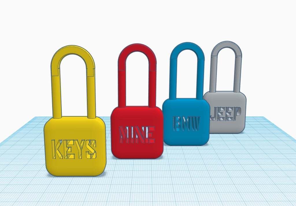 Free STL file KeyChain Padlock・3D printable model to download・Cults