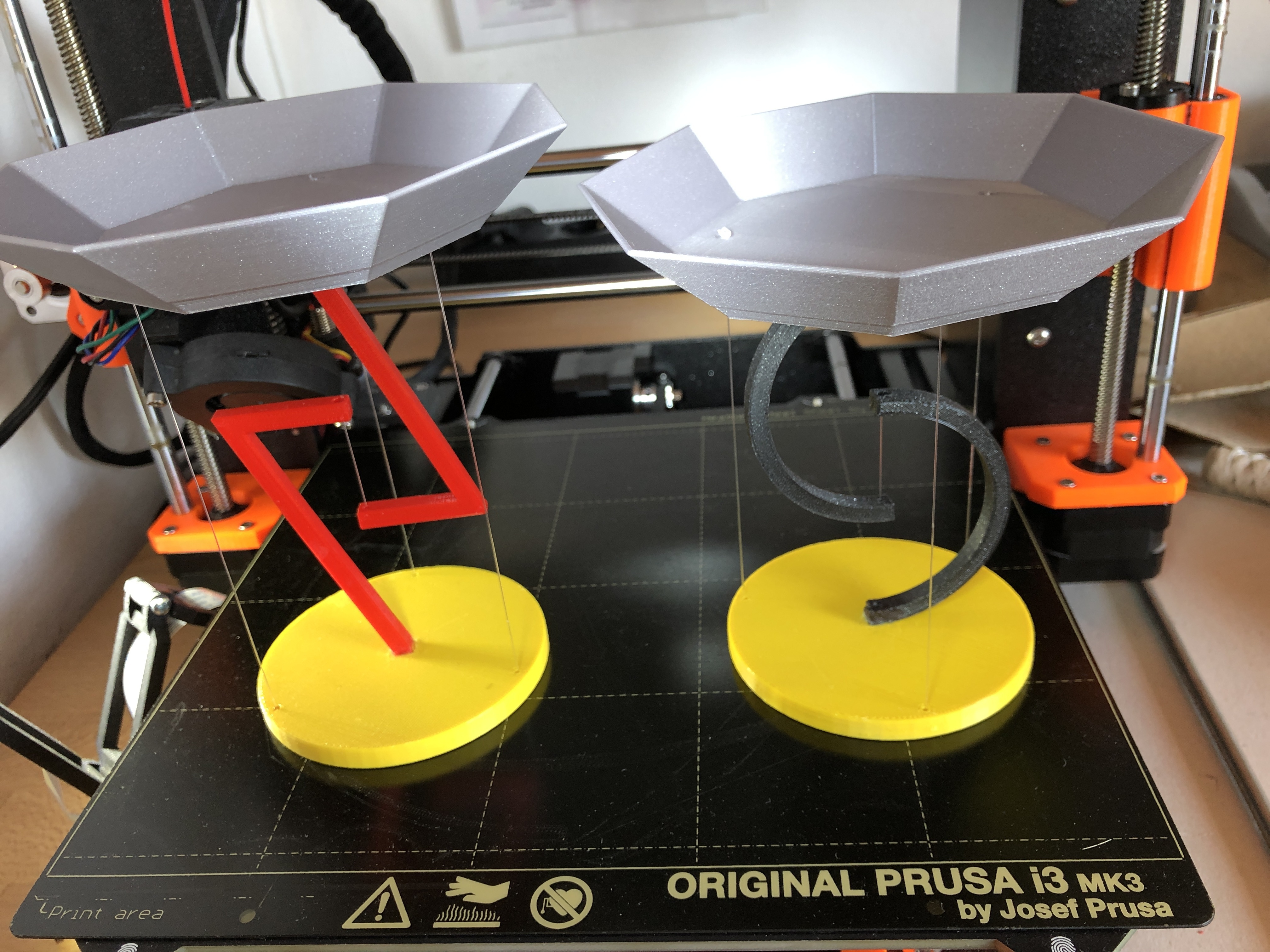 Download free STL file Floating Bowls - Tensegrity • 3D print template ...