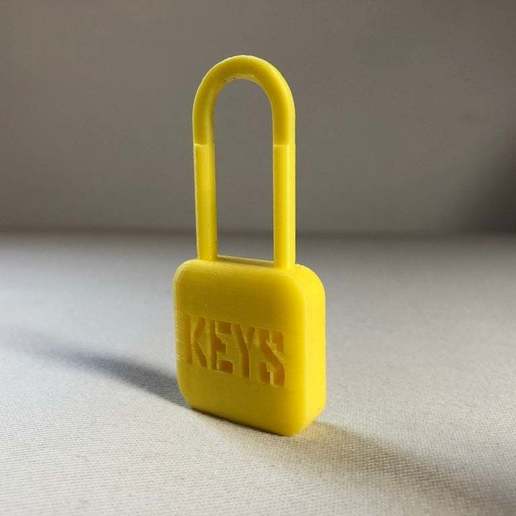 Download free STL file KeyChain Padlock • Template to 3D print ・ Cults