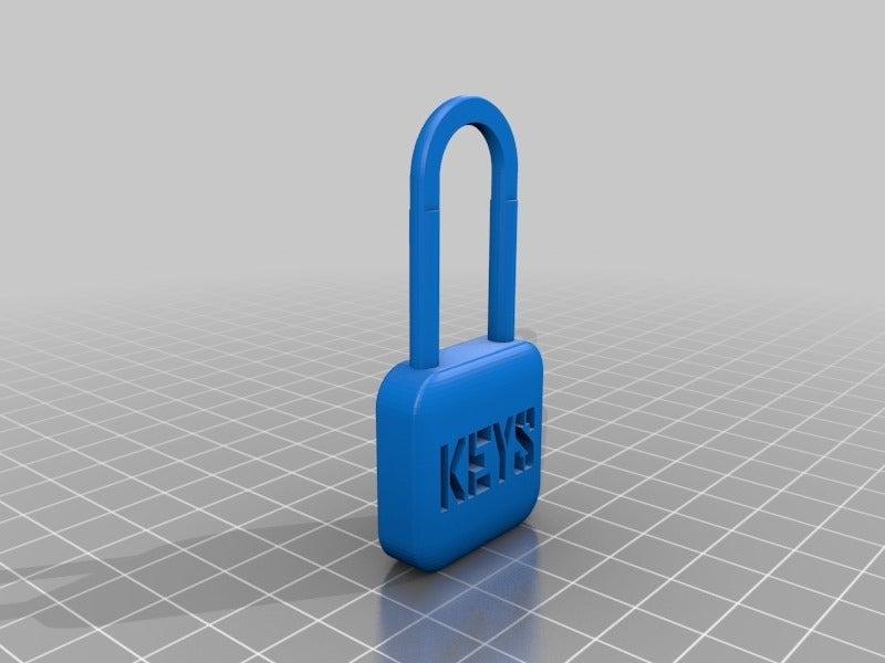 Free STL file KeyChain Padlock・3D printable model to download・Cults