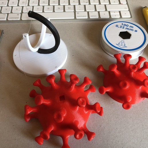 Download free STL file Floating Virus • Design to 3D print ・ Cults