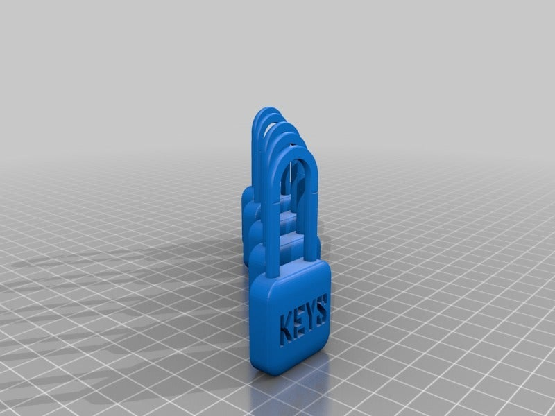 Free STL file KeyChain Padlock・3D printable model to download・Cults