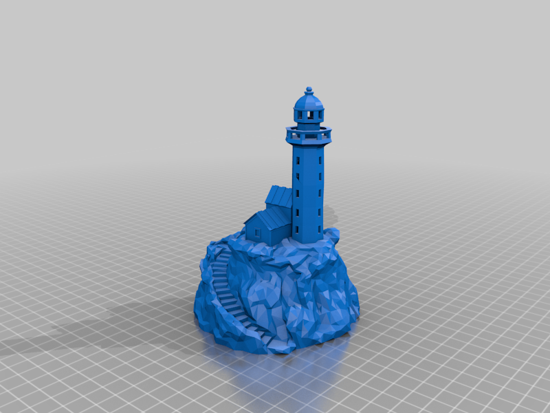 Free STL file Low Poly Lighthouse 🏠・3D print design to download・Cults