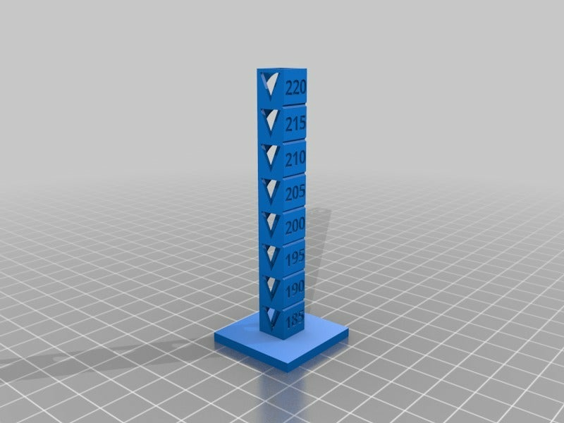 Free STL file PLA TEMP TOWER 185-220 🧞‍♂️・3D printable design to ...