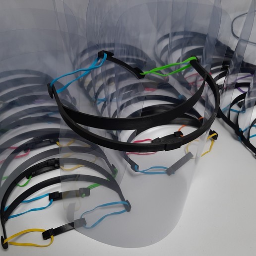 Download free STL file 6 Protective masks in one go (4 hours) • 3D ...