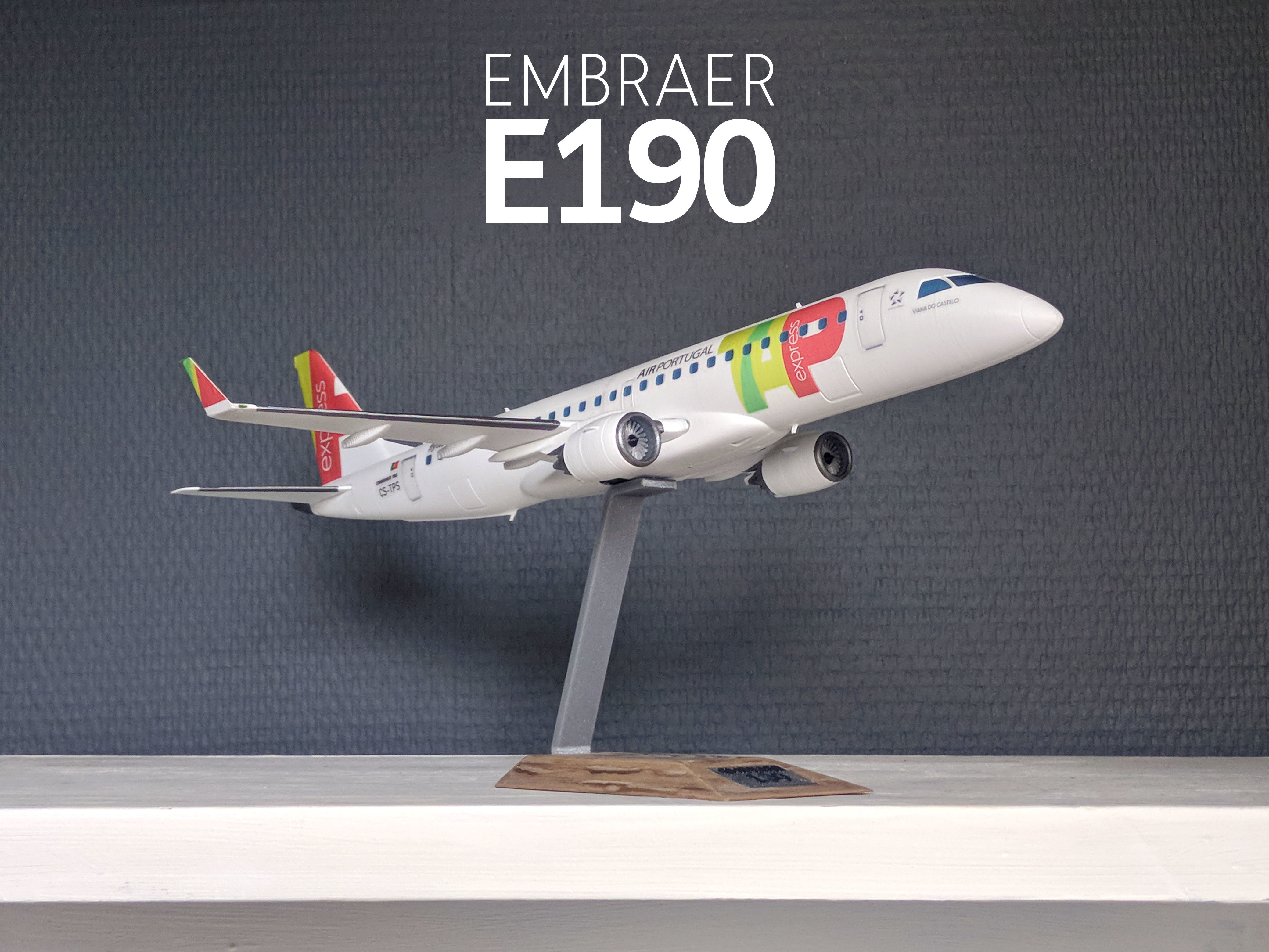 Télécharger fichier STL EMBRAER 190 - AVION DE TRANSPORT RÉGIONAL À ...