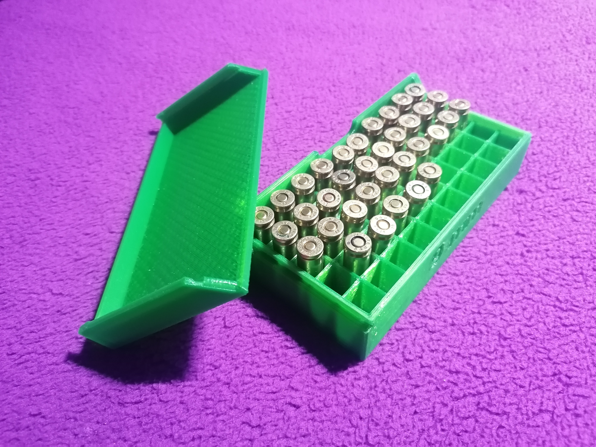 STL file Ammo box for 50 pcs of 9mm rounds・3D print design to download ...