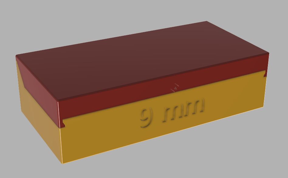 STL file Ammo box for 50 pcs of 9mm rounds・3D print design to download ...