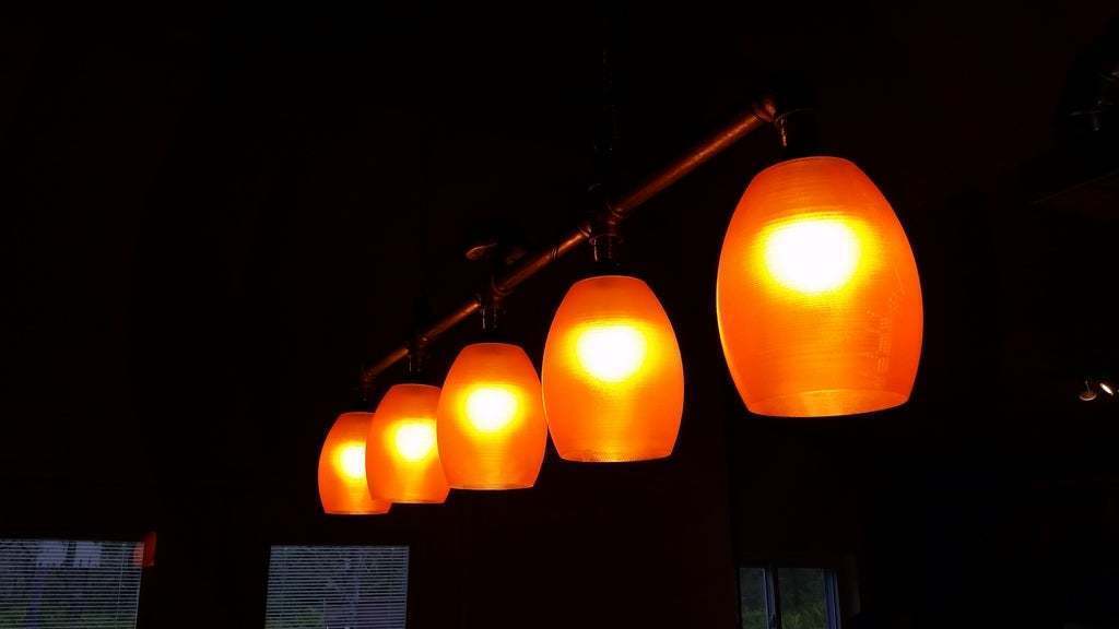 Free STL file Simple LED Lamp Shade with standard 1.5" Hole・Design to ...