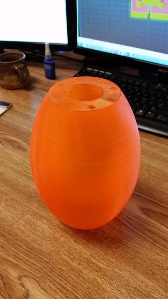 Free STL file Simple LED Lamp Shade with standard 1.5" Hole・Design to ...