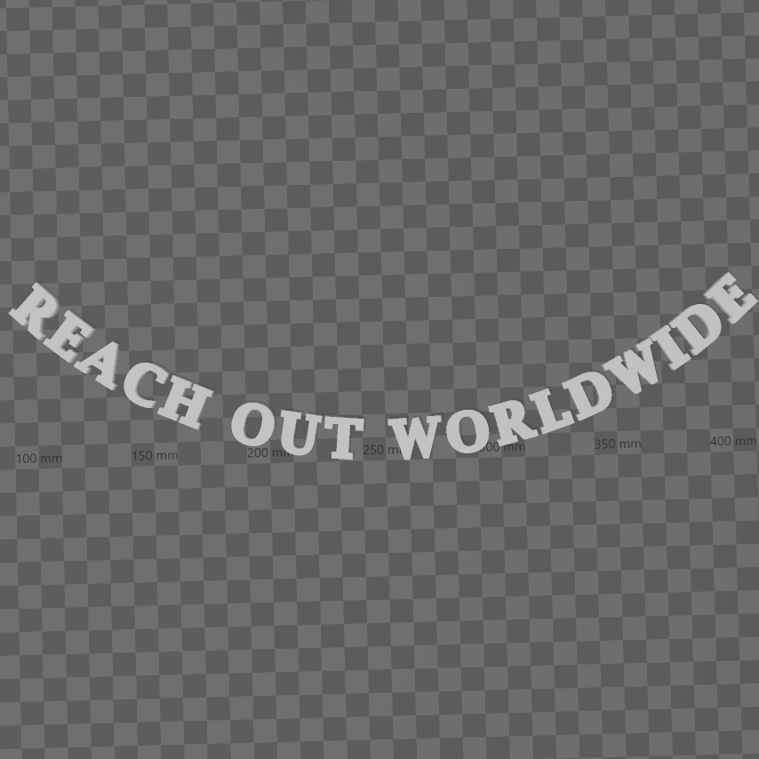Archivo STL LOGOTIPO DE REACH OUT WORLDWIDE 🇺🇸・Diseño para descargar y ...