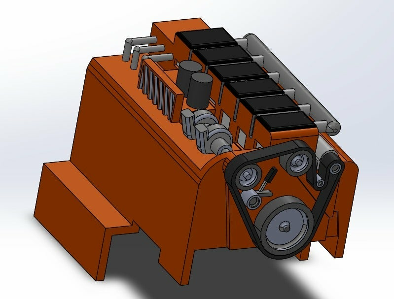 Free STL file RC Truck Engine Cover・Model to download and 3D print・Cults