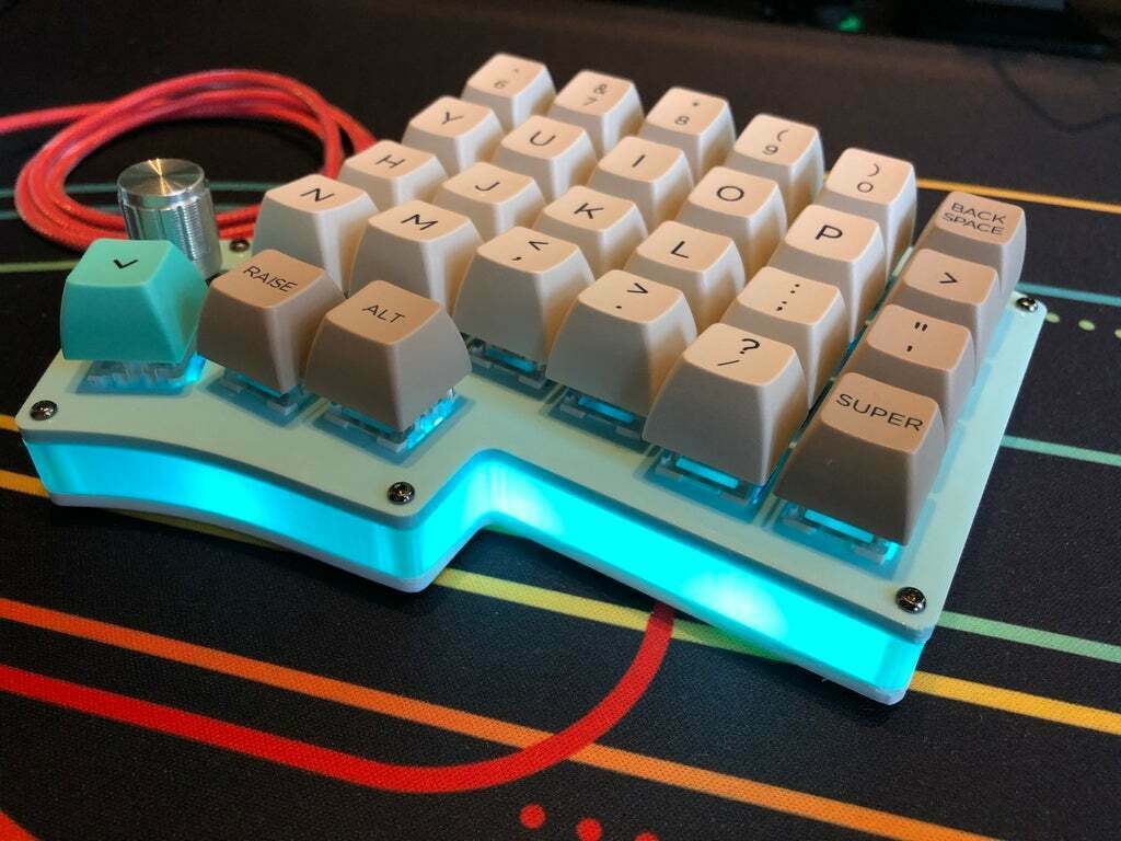 Free STL file Iris Keyboard Sandwich Case・3D printer design to download ...