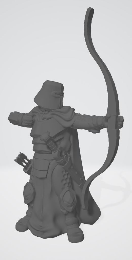 Free STL file Human Knight Archers ⚔・3D printable model to download・Cults