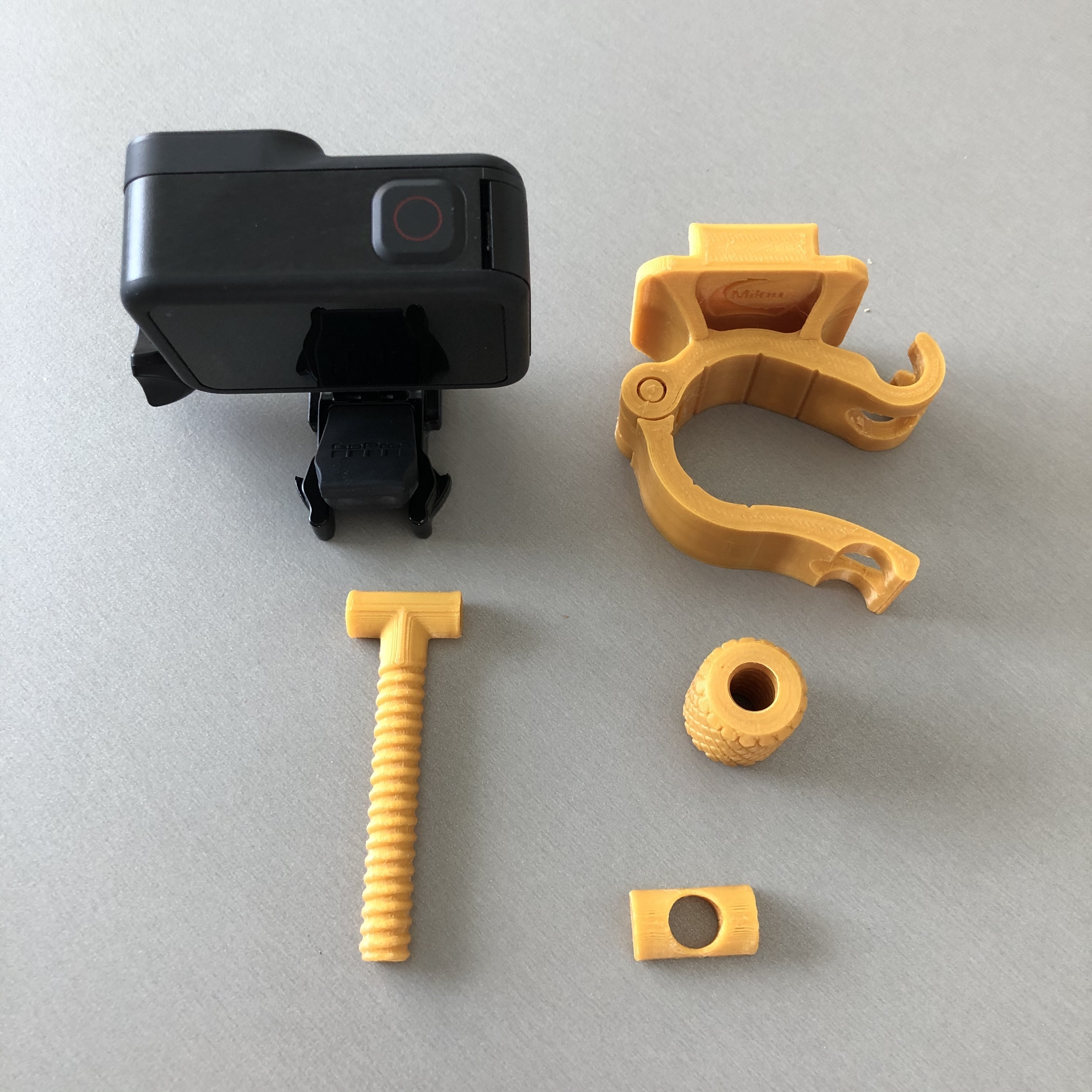 Télécharger fichier STL Support Gopro VTT - Gopro mountain bike support ...