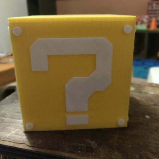 Download free STL file Mario question mark box 150x150x150 • 3D printer ...