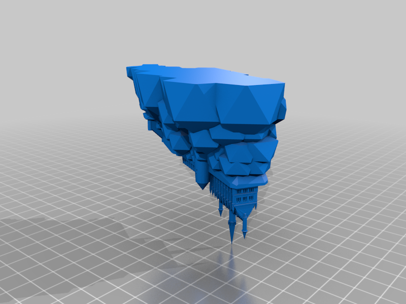 Free 3D file polygon reduction of hogwarts, complete・3D printable ...
