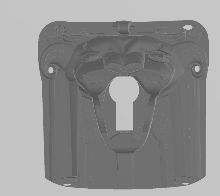 Free 3D file lion head micro lock・Model to download and 3D print・Cults