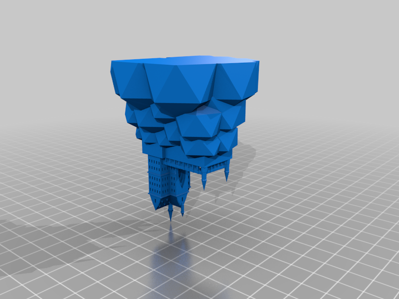 Free 3D file polygon reduction of hogwarts, complete・3D printable ...
