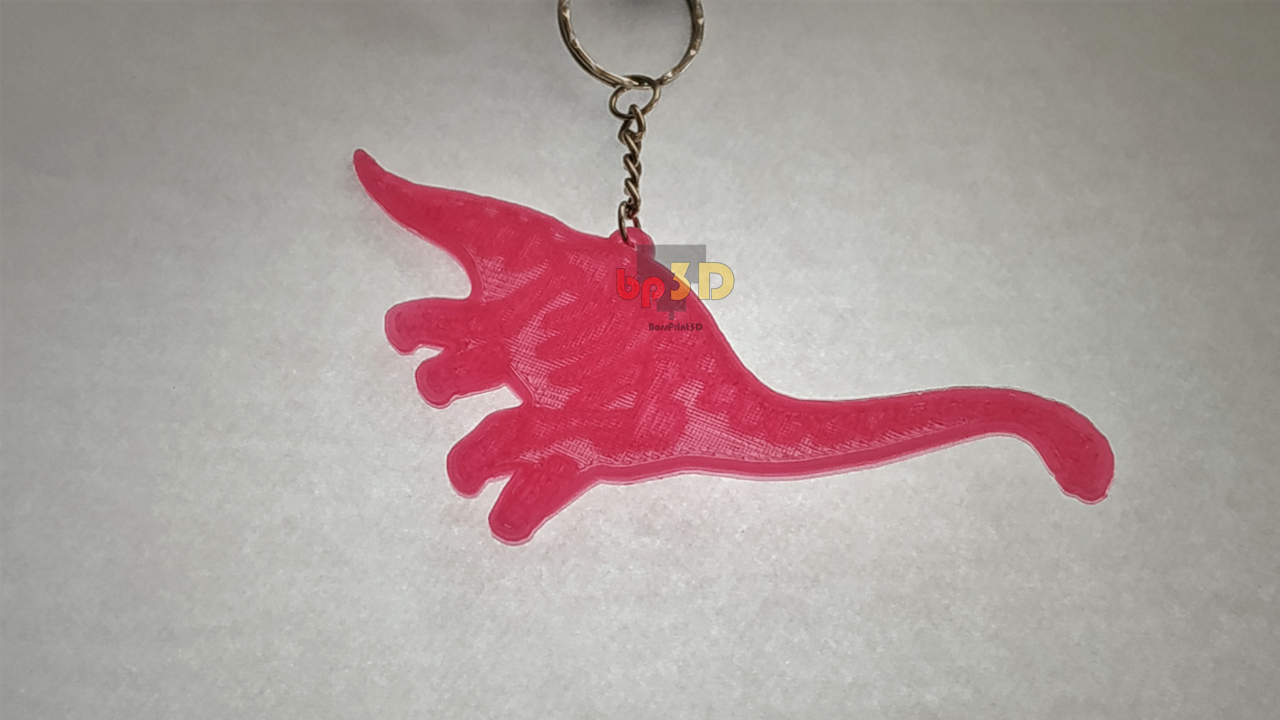 STL file Key ring lithophany dinosaur skeleton: Brontosaurus・3D print ...