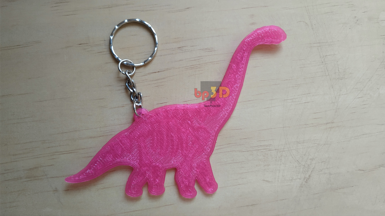 STL file Key ring lithophany dinosaur skeleton: Brontosaurus・3D print ...
