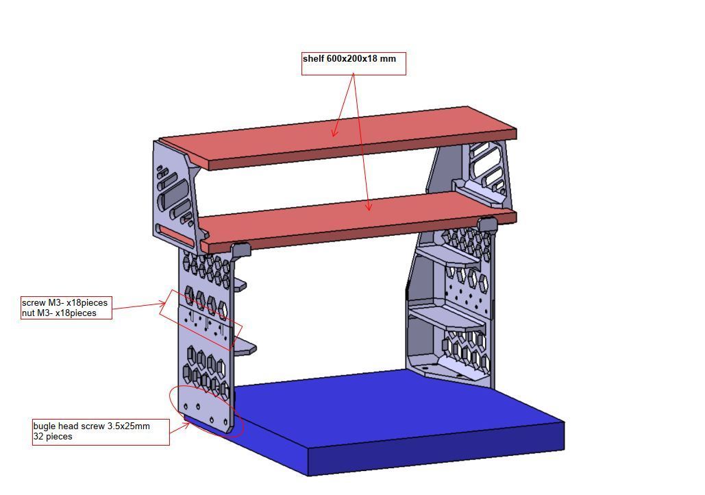Download STL file Shelf for Enclosure • 3D printable template ・ Cults