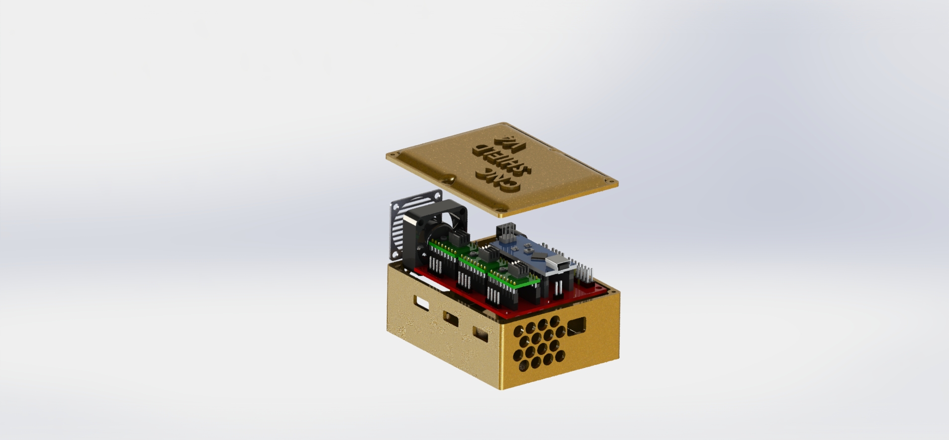 STL file ARDUINO NANO CNC SHIELD V4 BOX・3D printable model to download ...