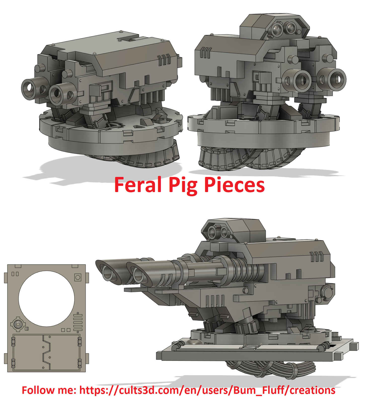 Free STL file Feral Pig Twin Plasma Gun - NOW PRESUPPORTED 🐖・3D ...