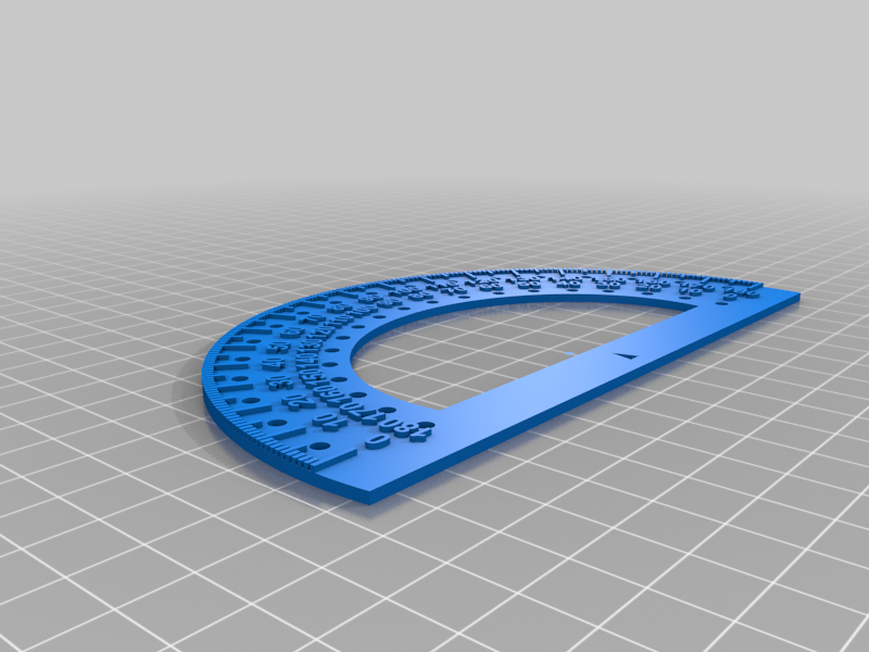 Free 3d File Protractor・object To Download And To 3d Print・cults