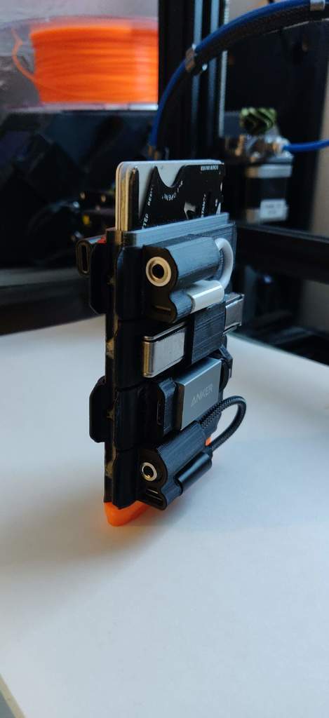 STL file EDC WALLET MODULAR- (INTERCHANGABLE MODULE CLIPS) 📱・3D print ...