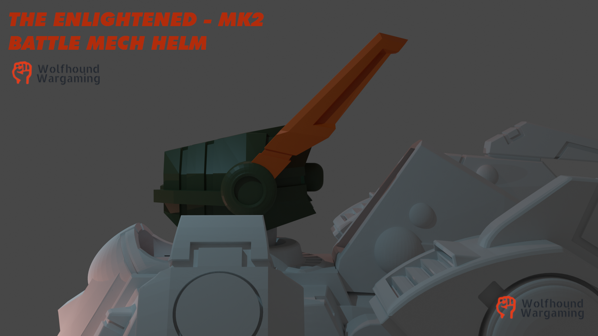 STL file THE ENLIGHTENED - BATTLE MECH HELM MK2 🪖・3D printable model to ...