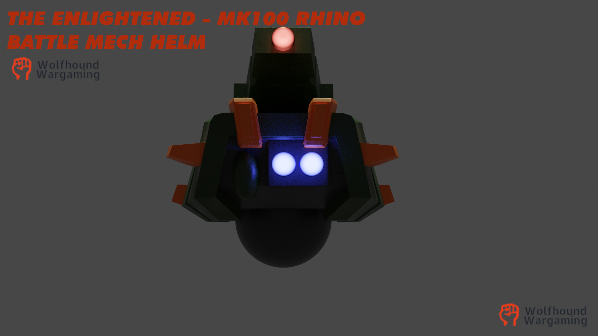 STL file The Enlightened - Battle Mech Helm MK100 🪖・3D printable model ...
