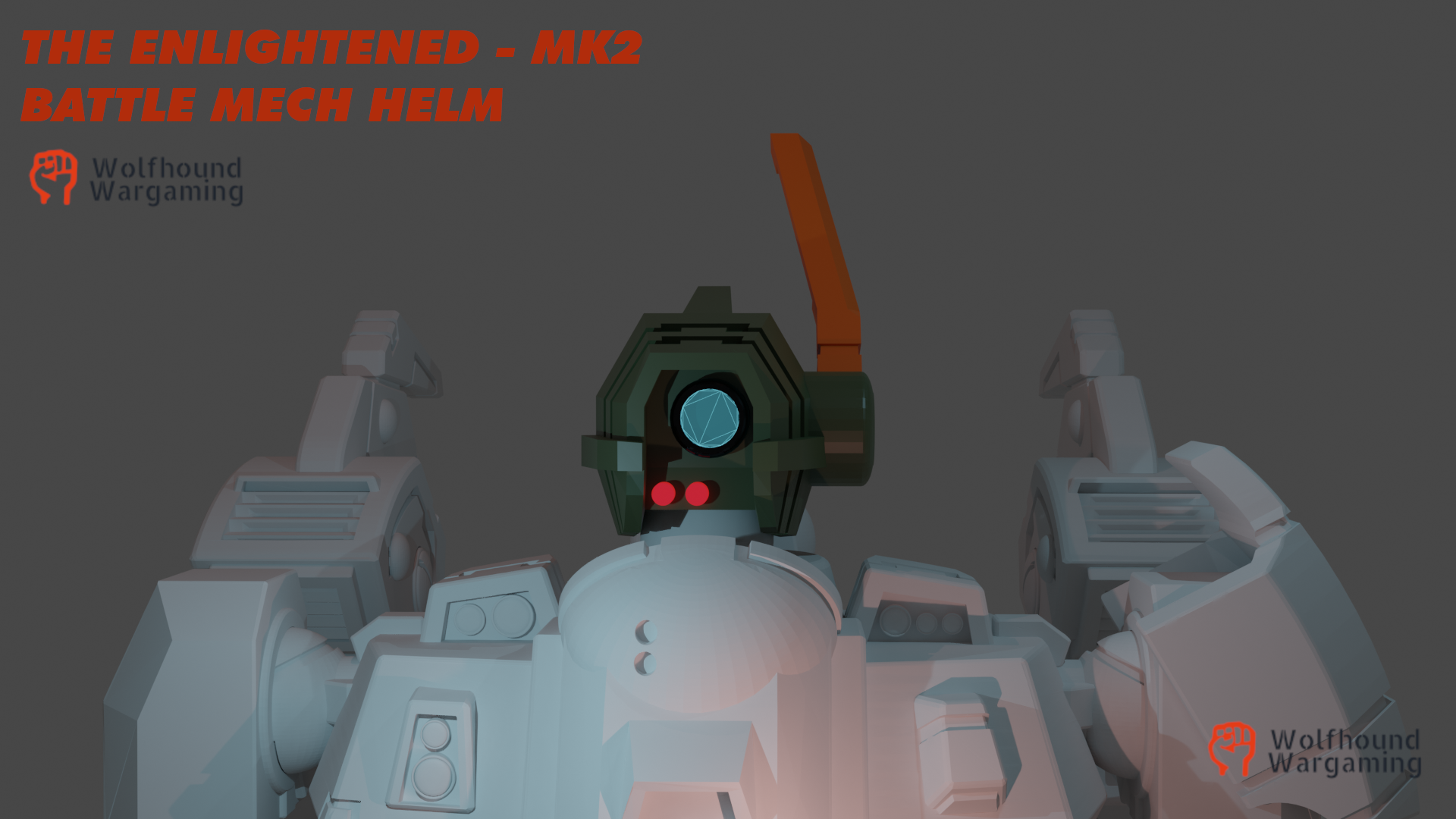 STL file THE ENLIGHTENED - BATTLE MECH HELM MK2 🪖・3D printable model to ...