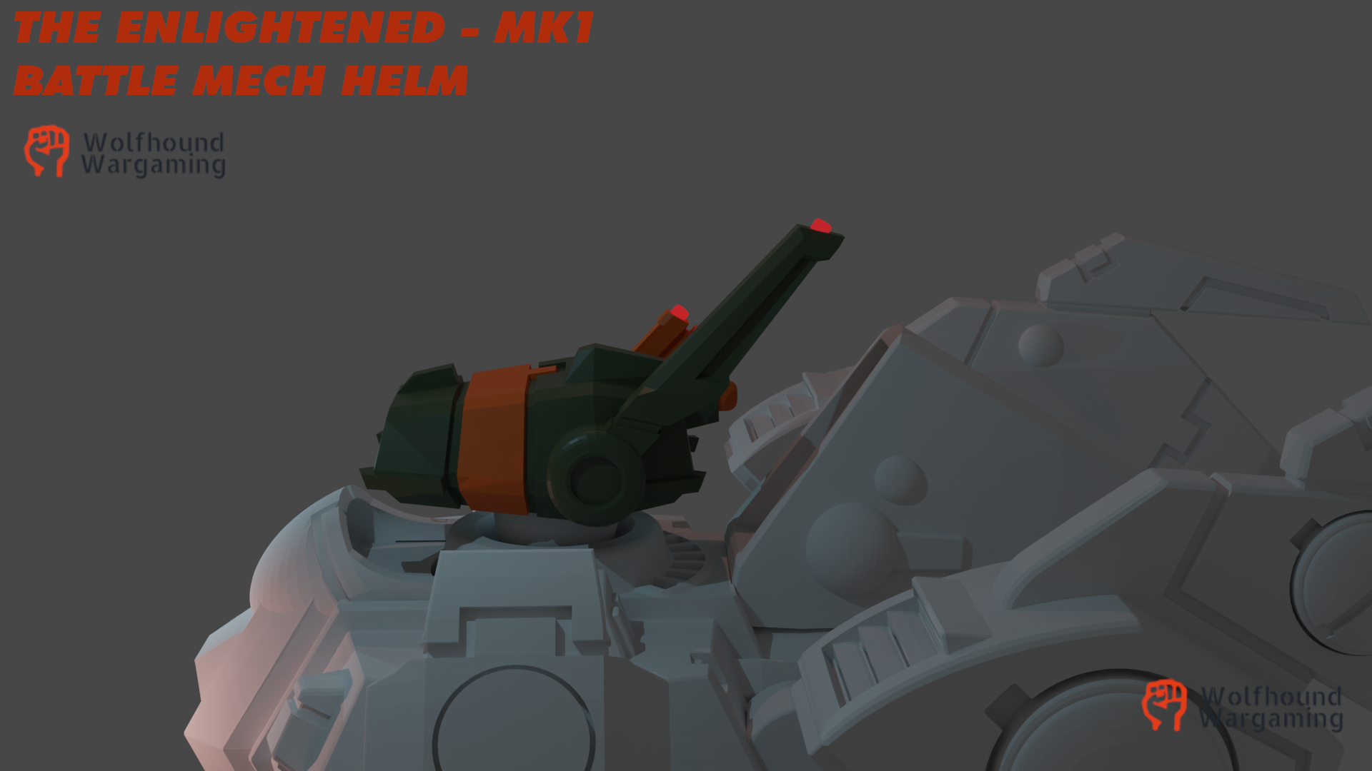 STL file The Enlightened - Battle Mech Helm MK1 🪖・3D printing idea to ...