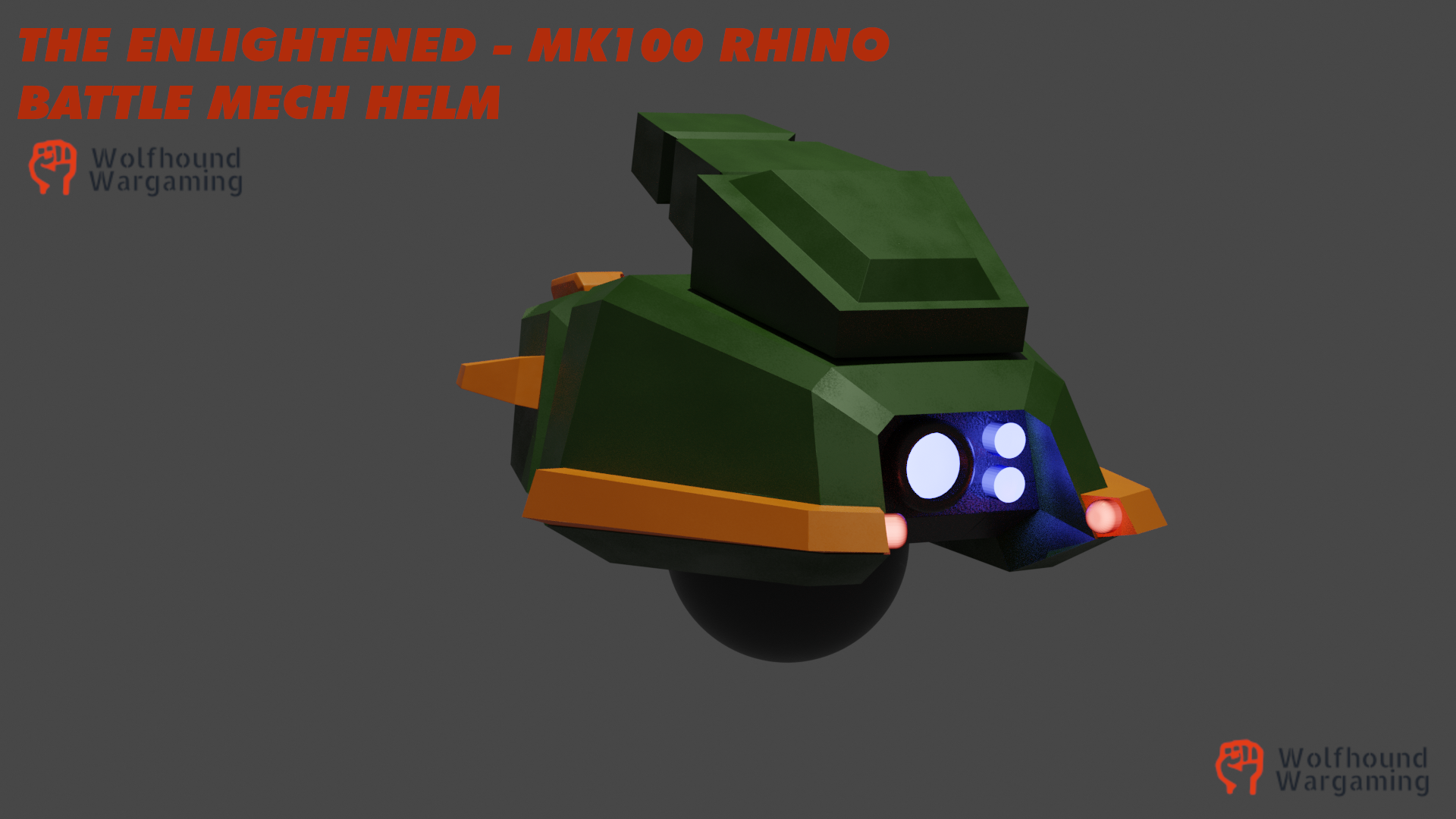 STL file The Enlightened - Battle Mech Helm MK100 🪖・3D printable model ...