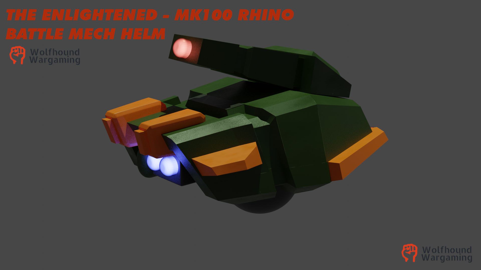 STL file The Enlightened - Battle Mech Helm MK100 🪖・3D printable model ...