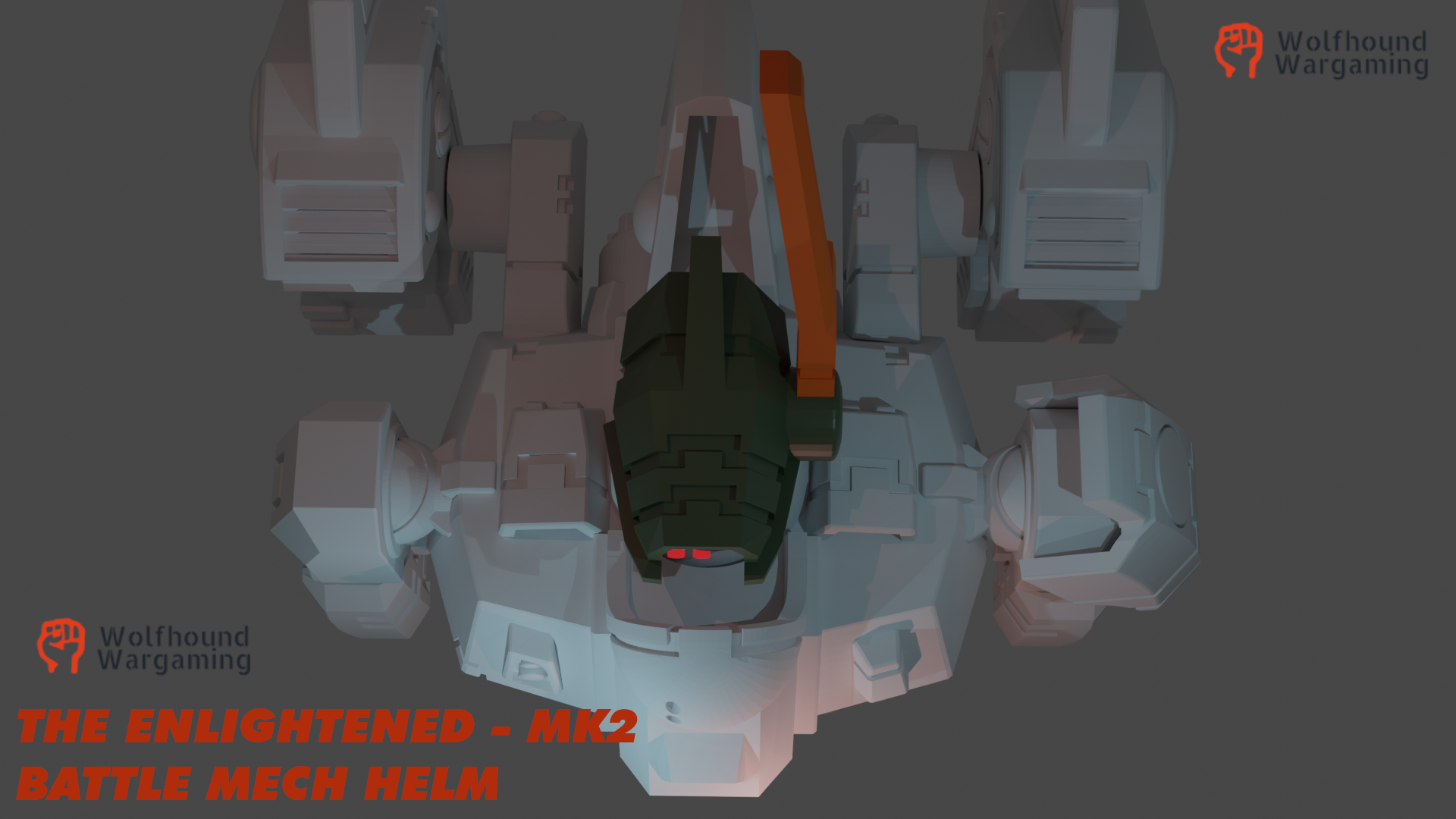 STL file THE ENLIGHTENED - BATTLE MECH HELM MK2 🪖・3D printable model to ...