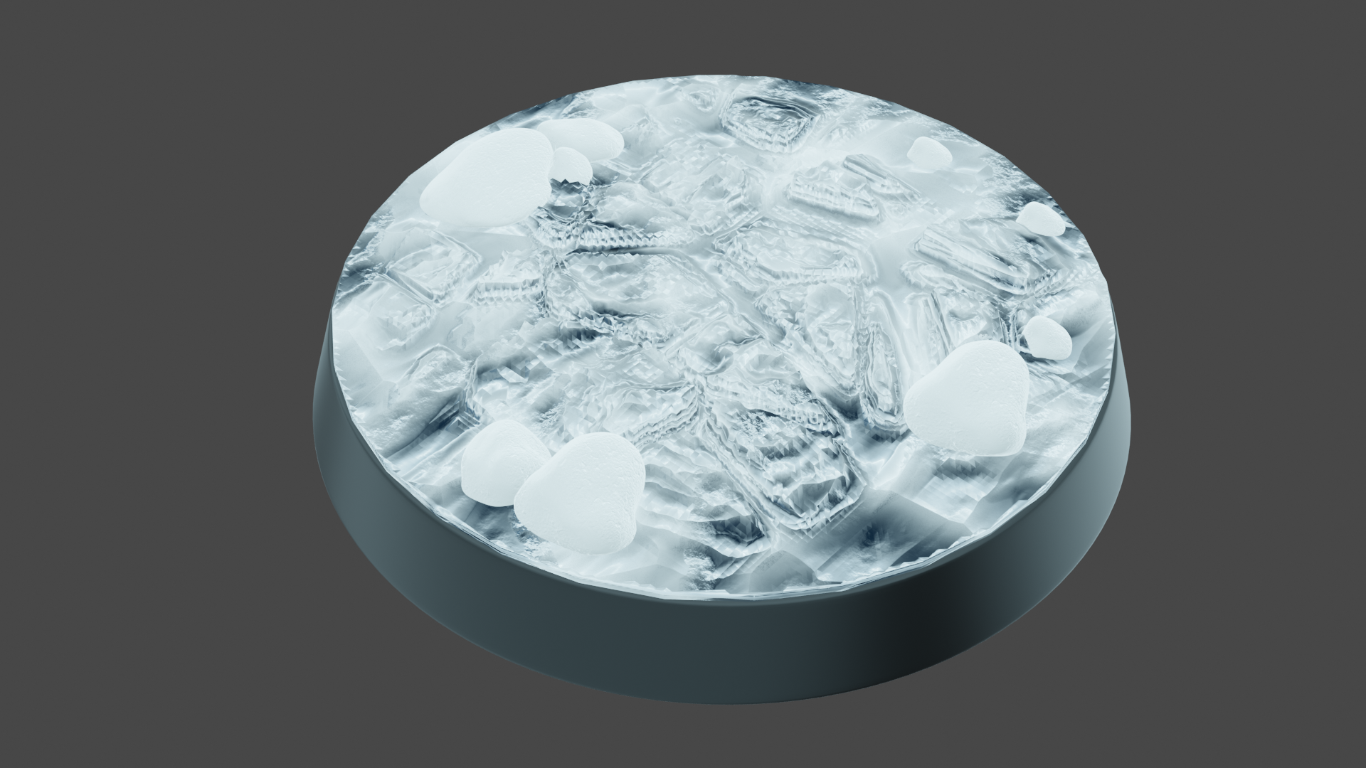 STL file Winter Bases Set 25mm 🧊・3D printing template to download・Cults