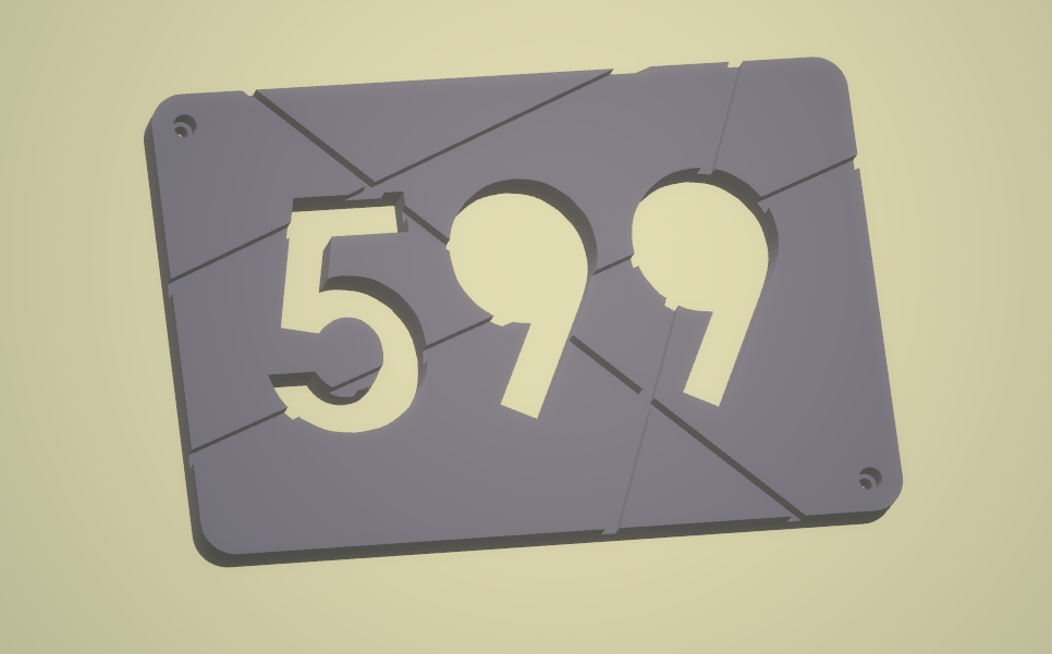 Free STL file House Number Plate・3D printable design to download・Cults