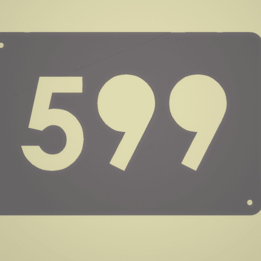 Download free STL file House Number Plate ・ Cults