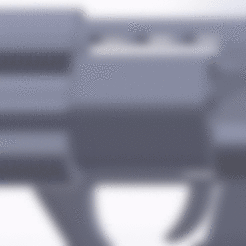 Download free 3D printer model Futuristic Pistol with revolving barrel ...