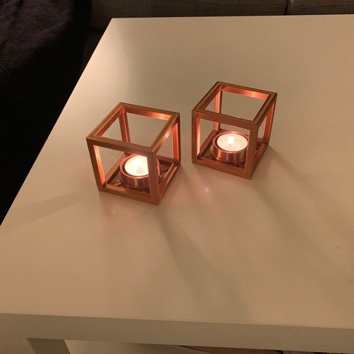 Download 3MF file Tealight Cube • 3D printable template ・ Cults