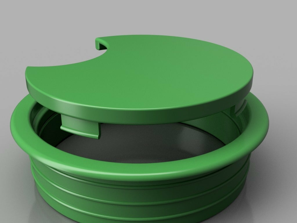 Free STL file Desk Cable Grommet・3D printer design to download・Cults